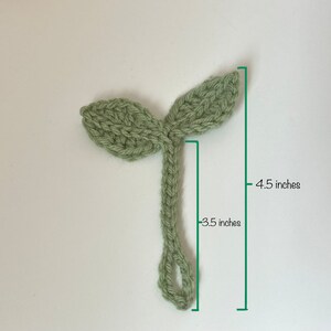 Crochet Sprout Leaf Accessory - Etsy