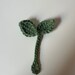 Crochet Sprout Leaf Accessory - Etsy
