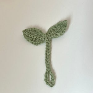 Crochet Sprout Leaf Accessory - Etsy