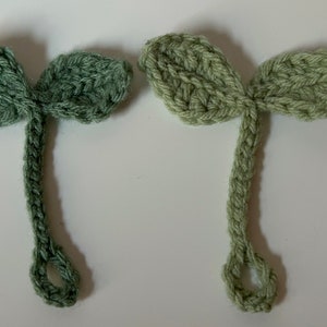 Crochet Sprout Leaf Accessory - Etsy