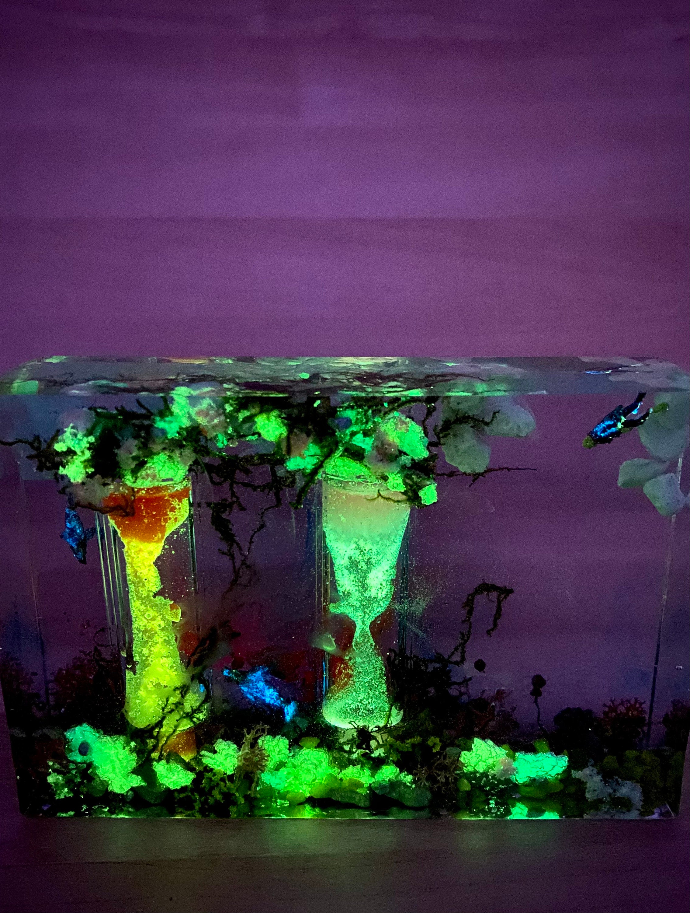 Diver and Whales Nightlight Mini Lava Lamp theme: Into the Unknown - Etsy