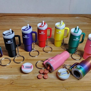 Keychain Mini Stanley Tumbler Storage - **new College Colors** - Etsy