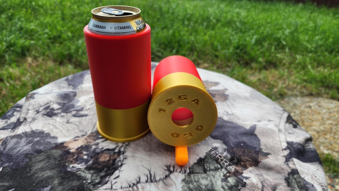 Red and Green - 16oz - 3D Printed High Brass 12 GA Shotgun Casing Can ...