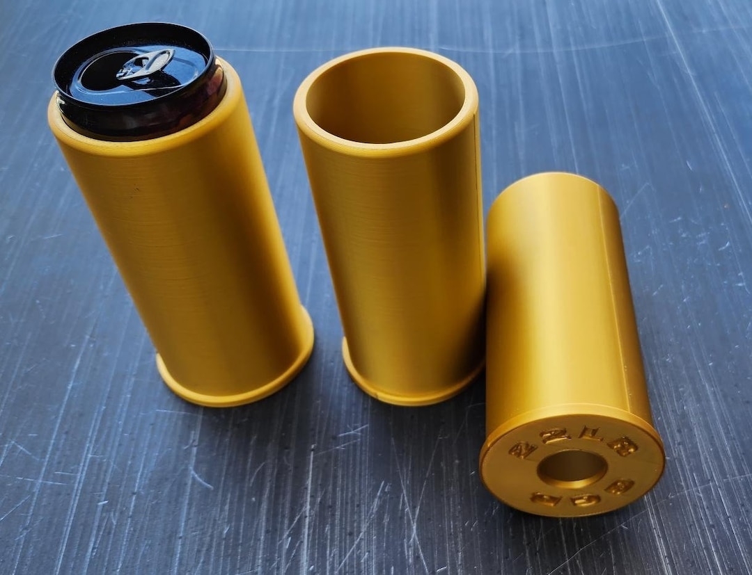 Slim Can 12oz - 3D Printed 22 Shell Casing Can Cooler. (example Cans ...