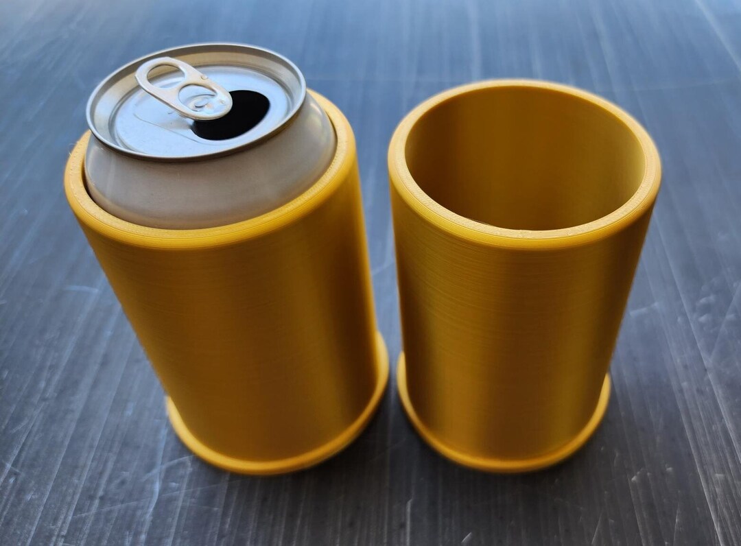 12oz - 3D Printed 9mm Shell Casing Can Cooler. Fits Standard Coke, and ...