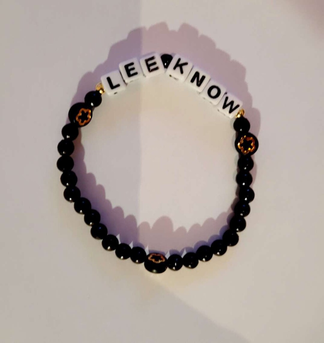 Bracelet Lee Know Stray Kids Handmade Gift K Pop - Etsy