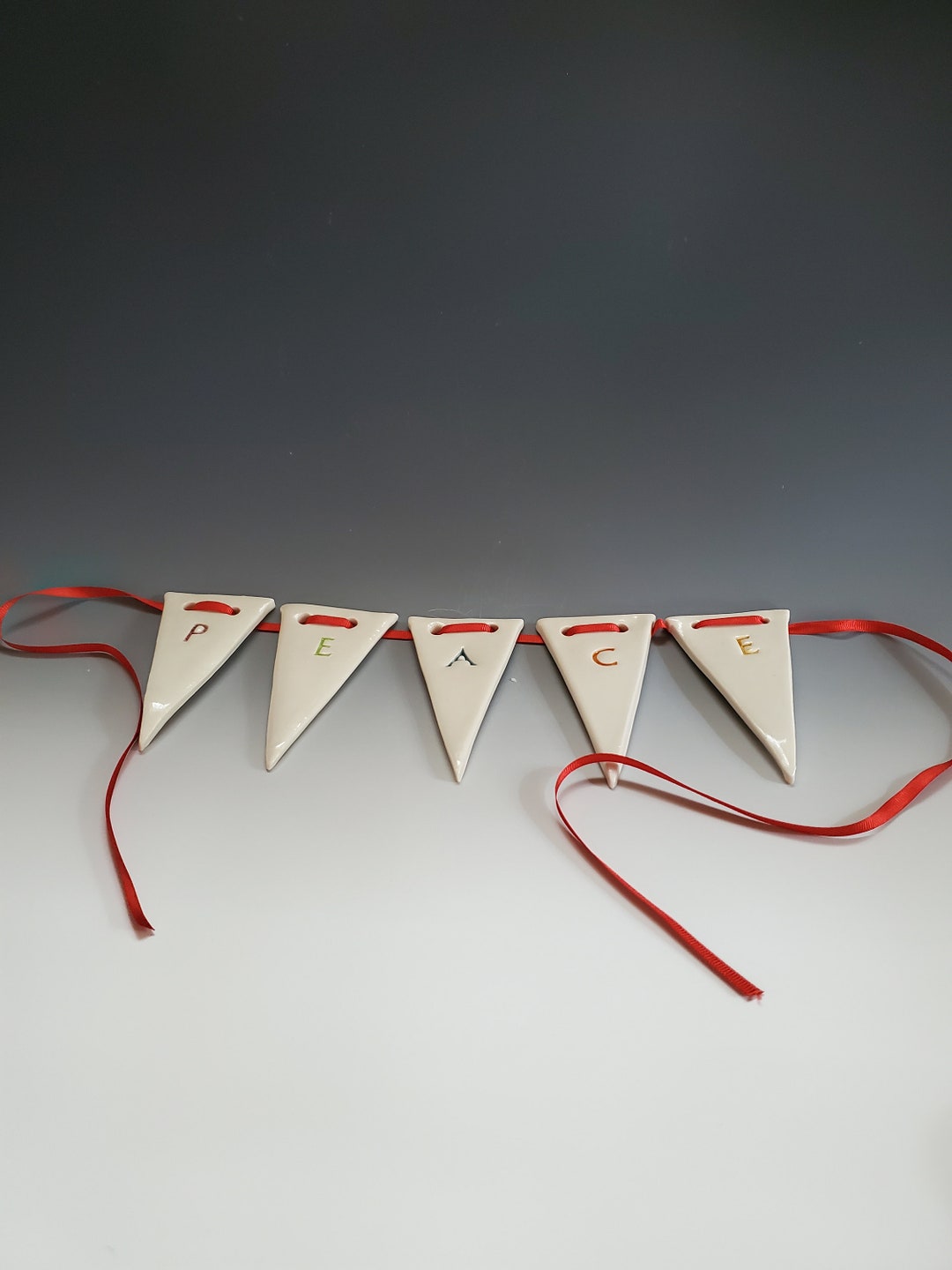 Ceramic "peace" Banner - Etsy