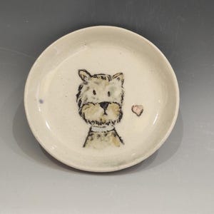 Cute Small, Hand-thrown Dish With a Dog Face. - Etsy