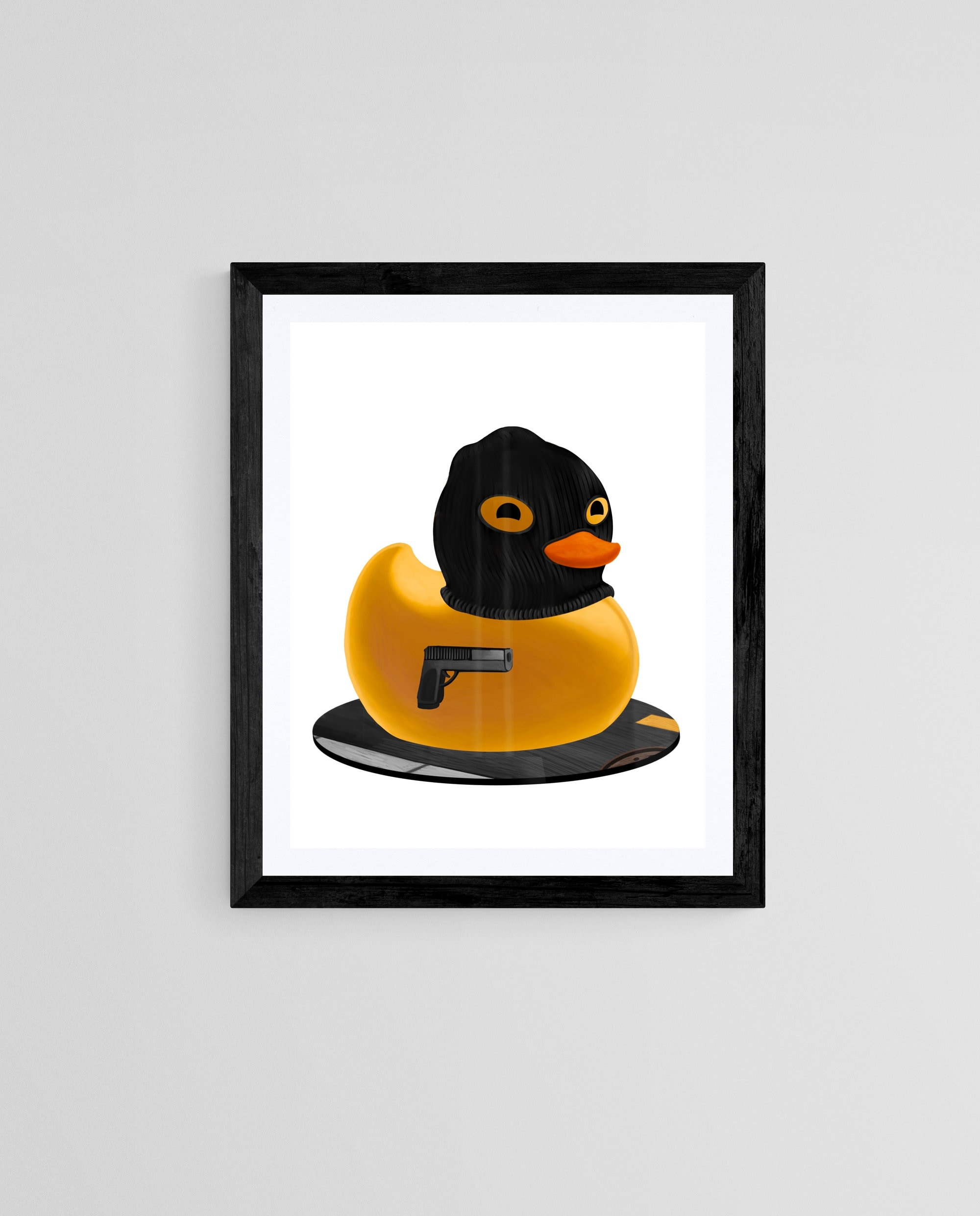 Robber Ducky, Art Print Collectible Rubber Duck Illustration Whimsical ...