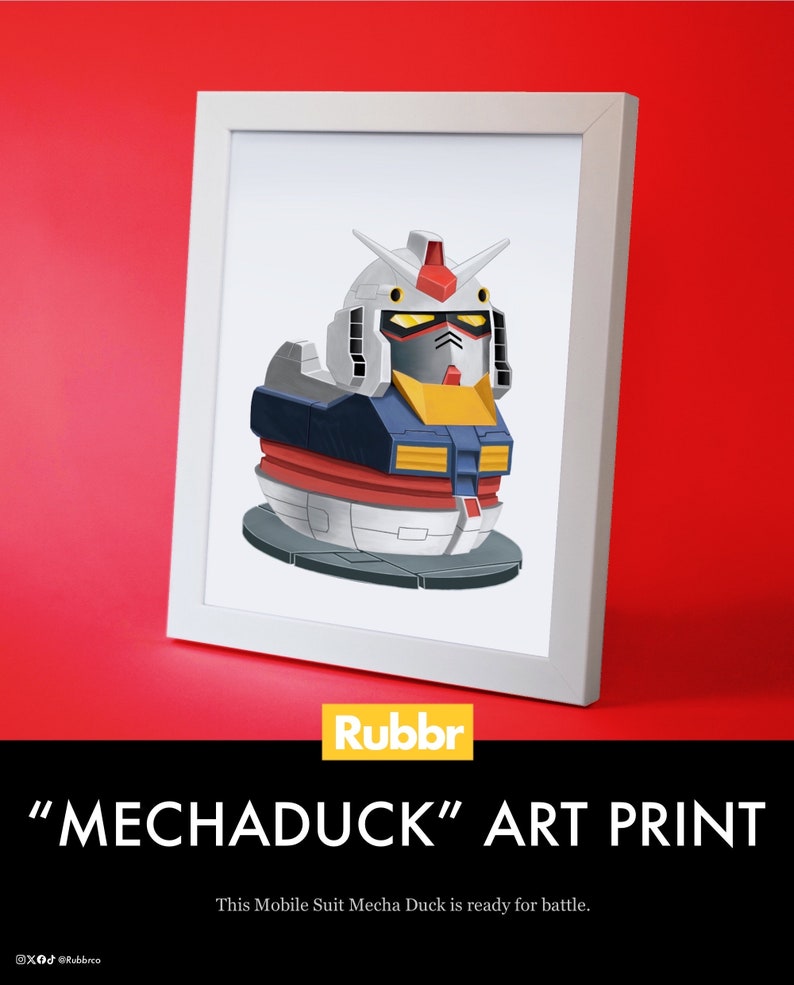 Mecha Duck , Art Print - Collectible Rubber Duck Illustration ...
