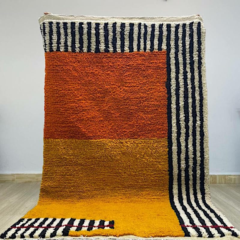 Moroccan Rug Fringe Beige - Etsy