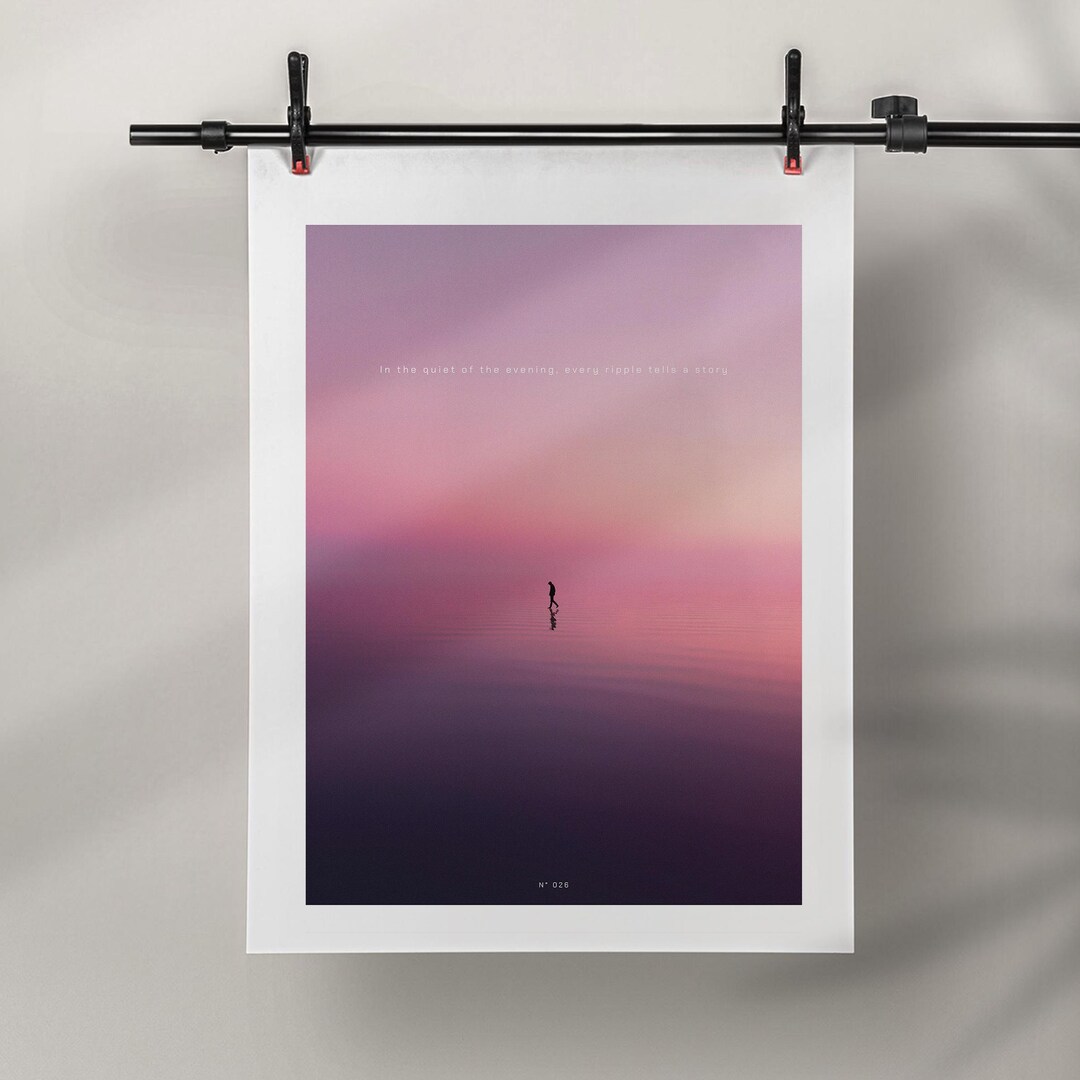 Modern Surrealism Poster | SILENCE IN MOTION - Digital File | Poster ...