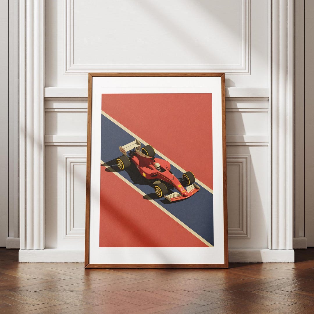 Sports Poster | FORMULA 1 - Digital File | Minimalist Racing Car Print ...
