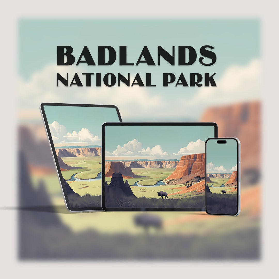 BADLANDS National Park Wallpaper Phone, Tablet, Laptop ...