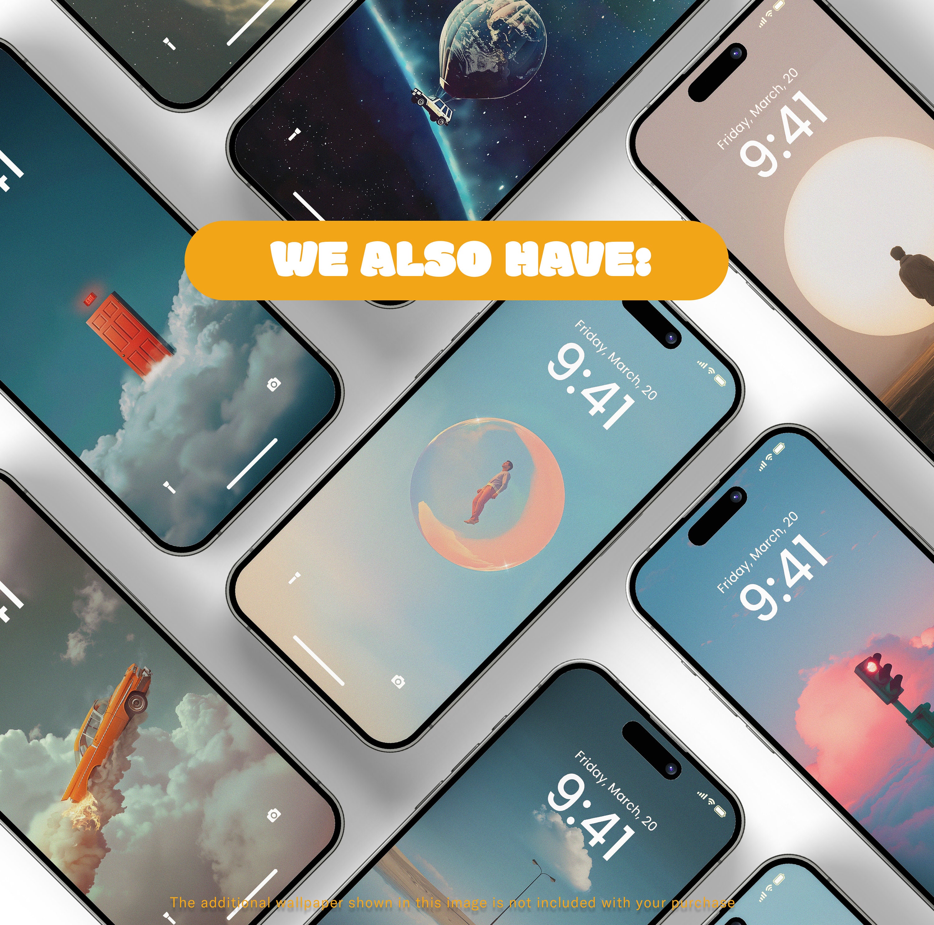 Modern Surrealism Poster HEAD in the CLOUDS Wall Art Print Poster, Gift ...