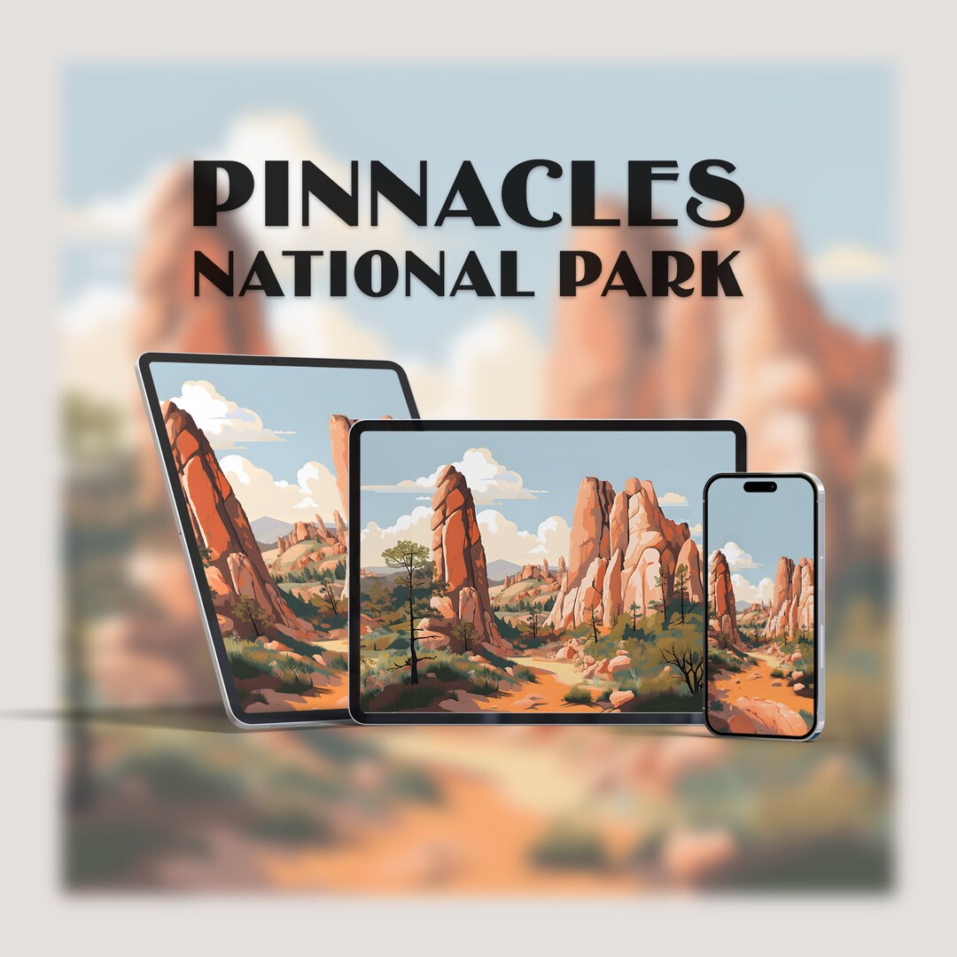 PINNACLES National Park Wallpaper Phone Tablet Laptop ... - Etsy