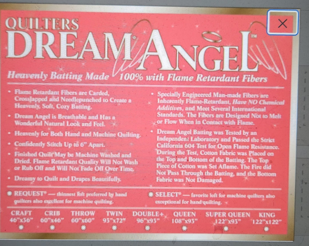 Quilters Dream Angel Batting Roll-free SHIPPING - Etsy