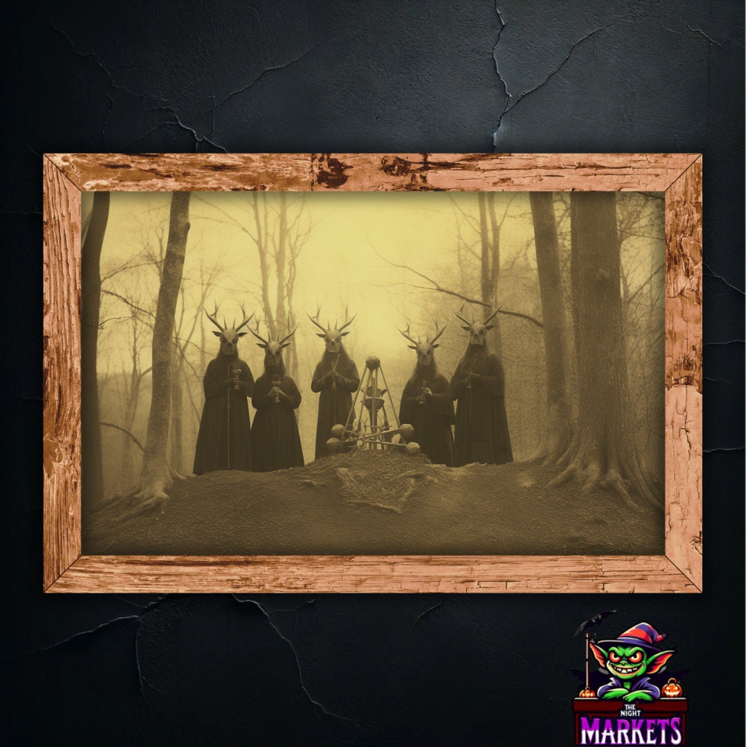 Woodland Druid Vintage Gothic Photo - Gothic Druid Wizard in Forest ...