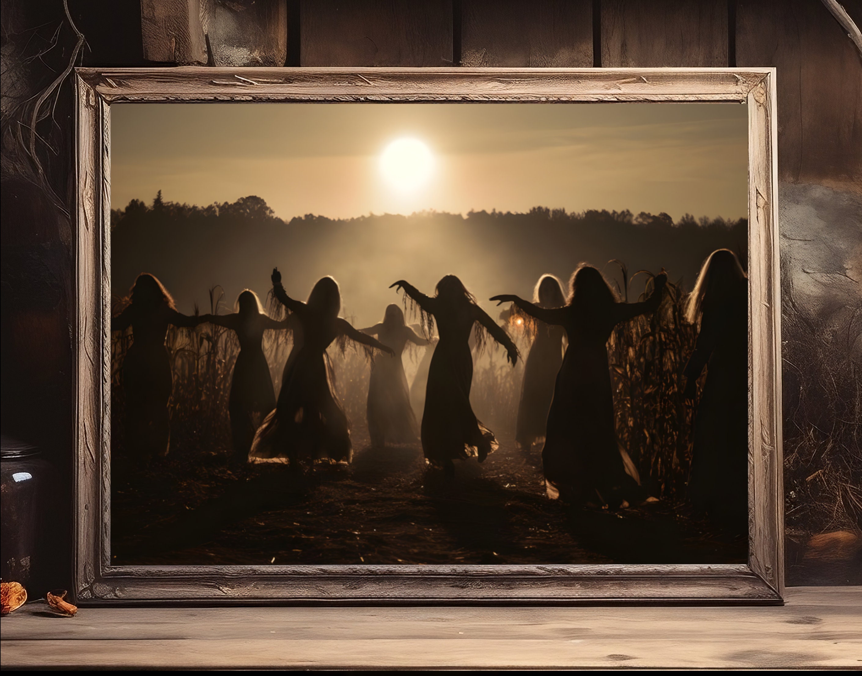 Witches Ritual Witches Dancing Gothic Photo - Etsy