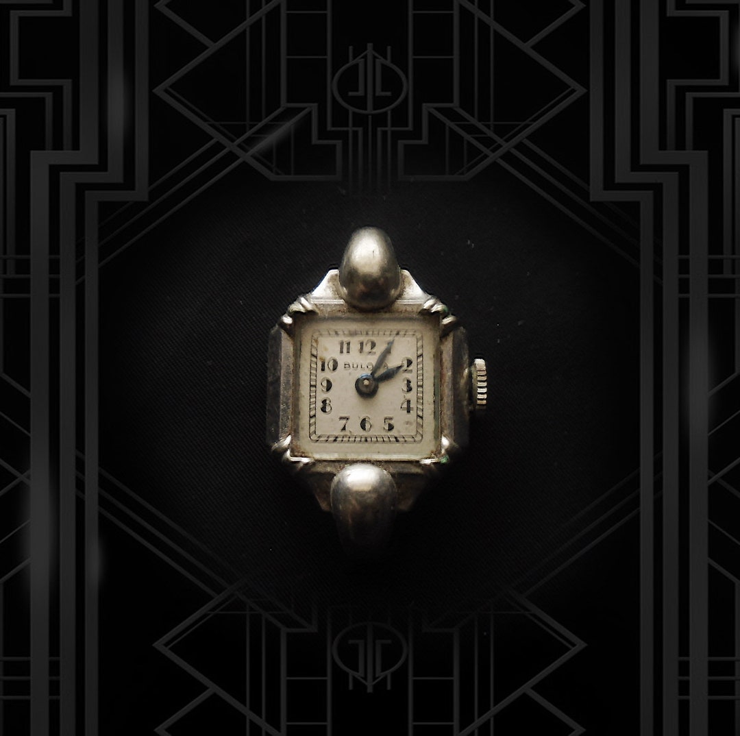 20s 30s Art Deco Antique Bulova Watch Face Ladies Vintage to Restore or ...