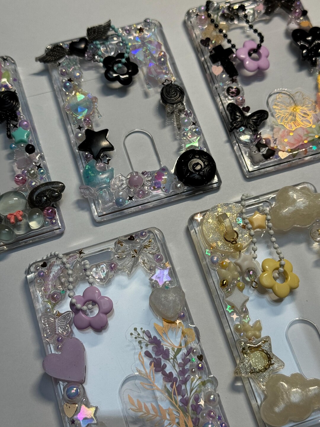 Hand-decorated Acrylic Photocard Holder for Kpop Photocards/polaroids 5 ...