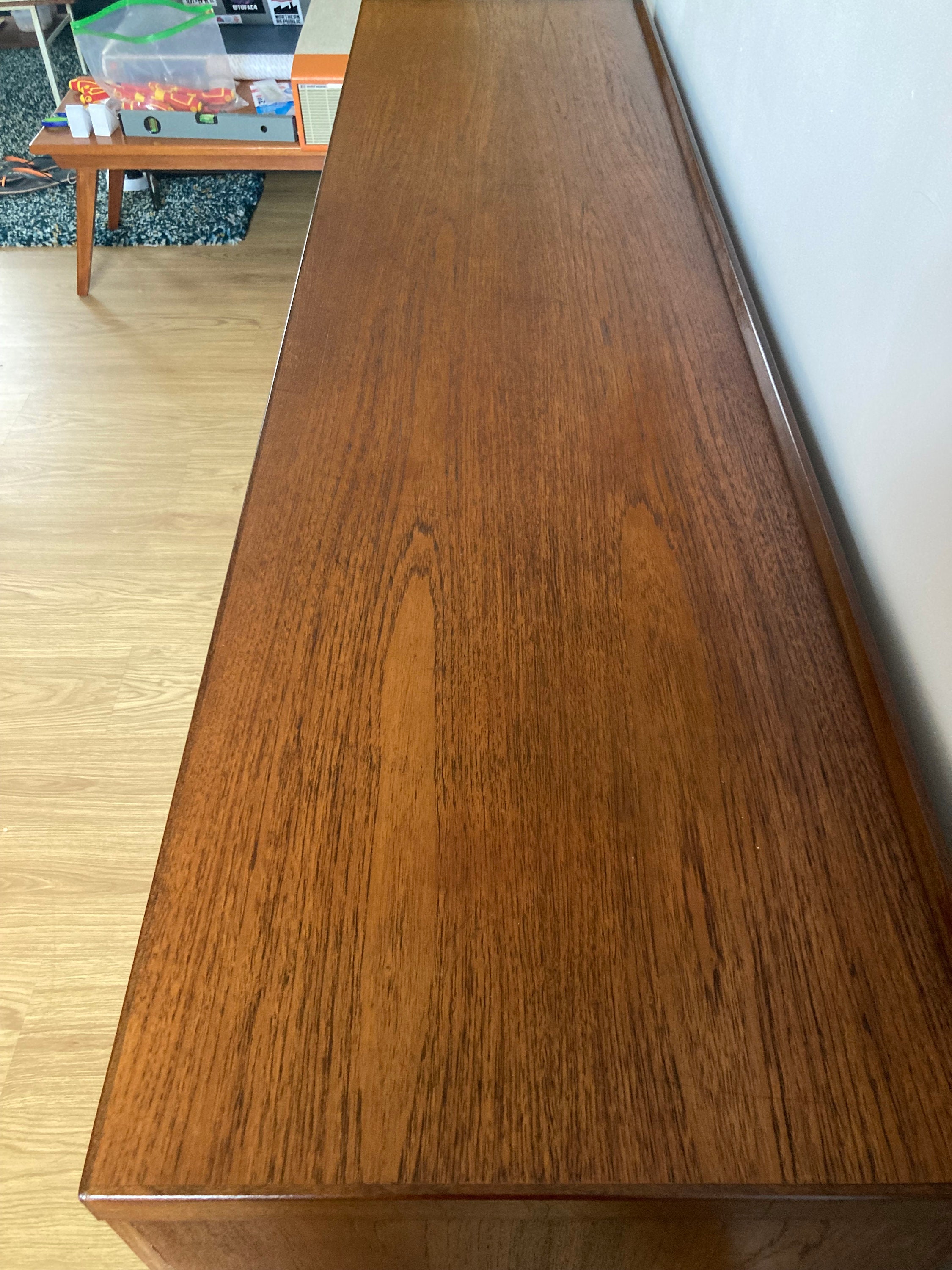 Meredew Mid Century Sideboard Dark Teak Finish - Etsy UK