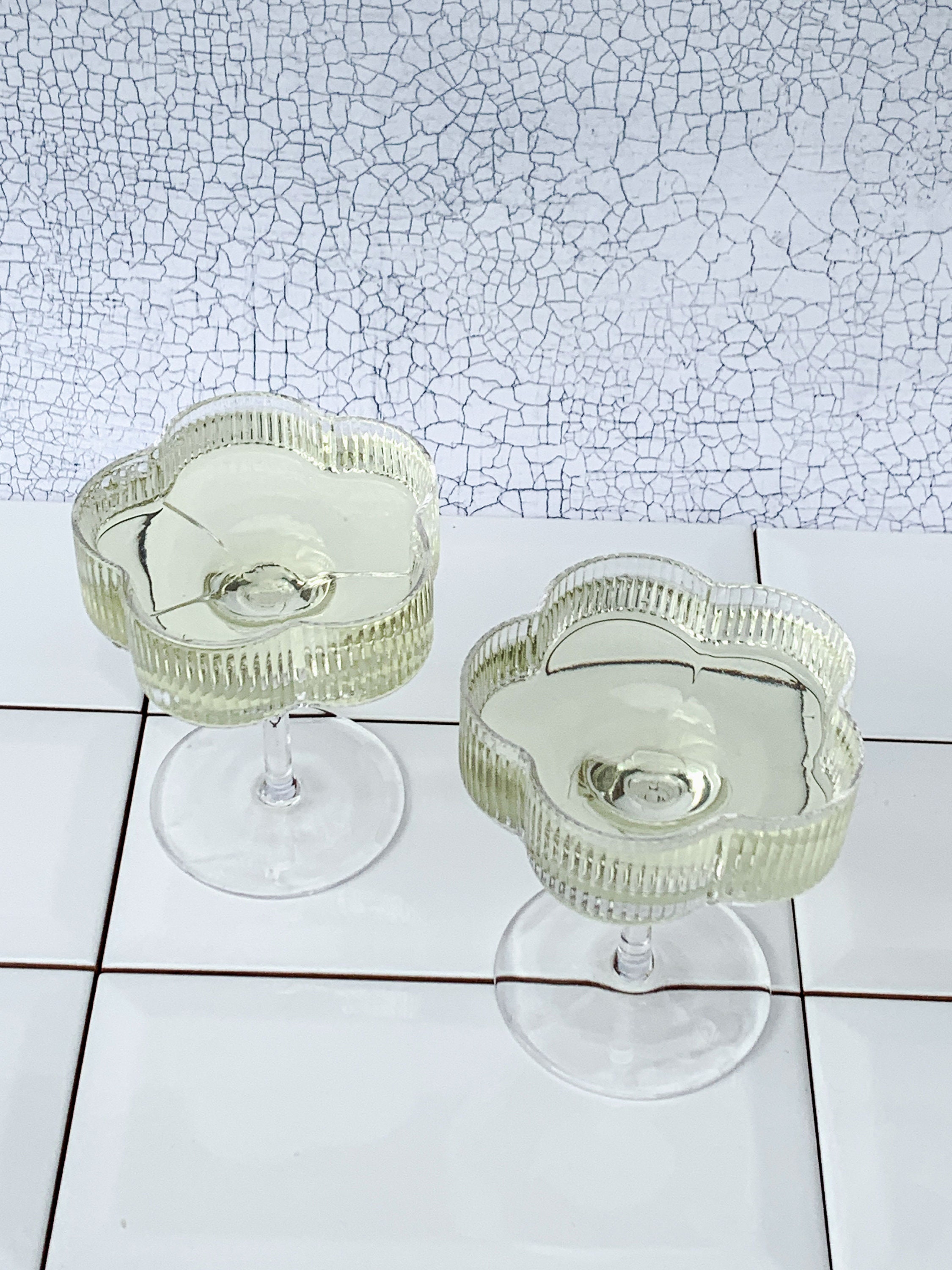 Floral Shaped Cocktail Glass - Etsy UK