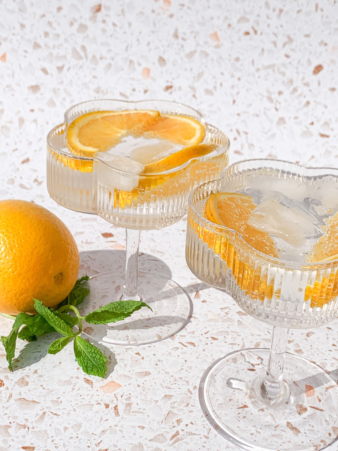 Floral Shaped Cocktail Glass - Etsy UK