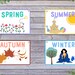 Seasons Flashcards, Seasons of the Year, Four Seasons, Seasons Chart ...
