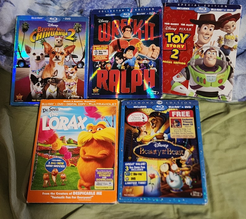 Animated Movies on Blu-ray/ DVD - Etsy