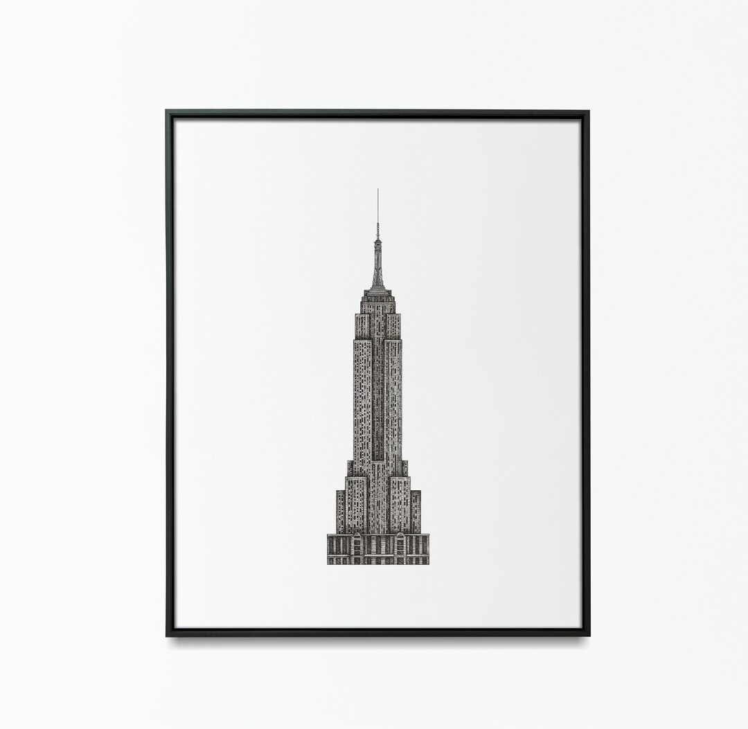 Empire State Building Print | NYC Iconic Landmark | New York Travel ...