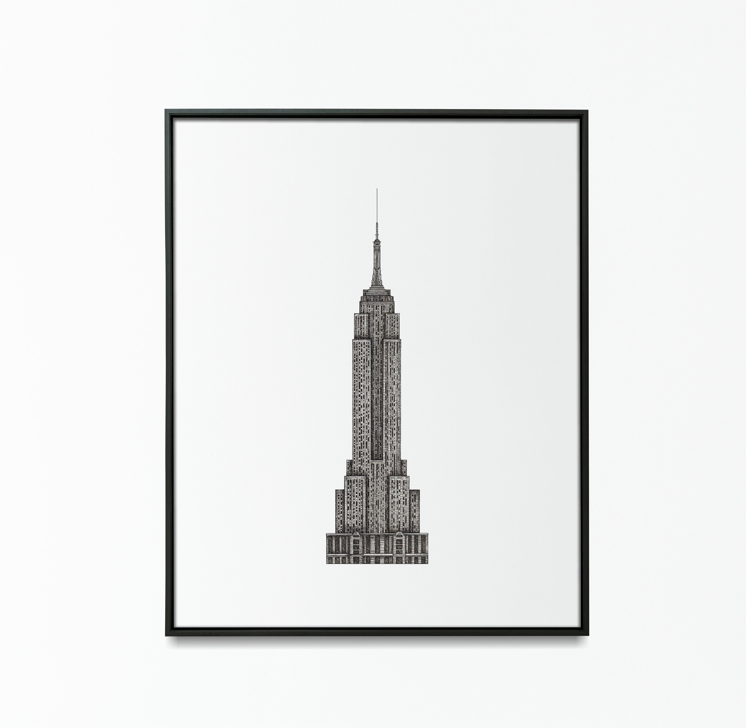 Empire State Building Print | NYC Iconic Landmark | New York Travel ...
