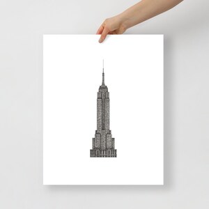 Empire State Building Print | NYC Iconic Landmark | New York Travel ...