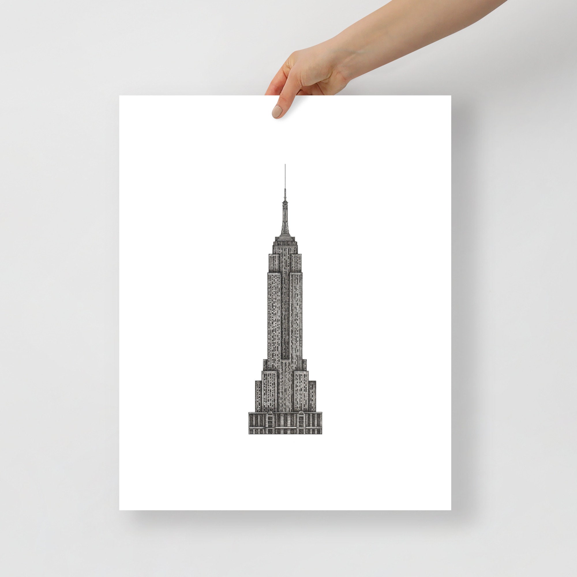 Empire State Building Print | NYC Iconic Landmark | New York Travel ...