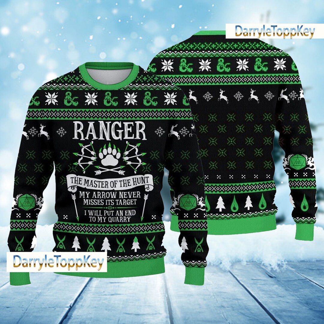Classes Ranger Dungeon Master Ugly Sweater the Rogue Ugly - Etsy