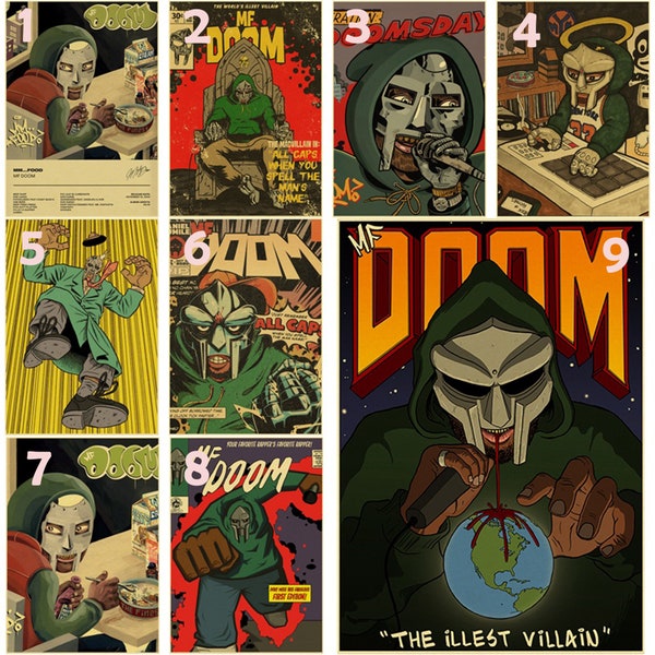 Mf Doom Comic Poster - Etsy