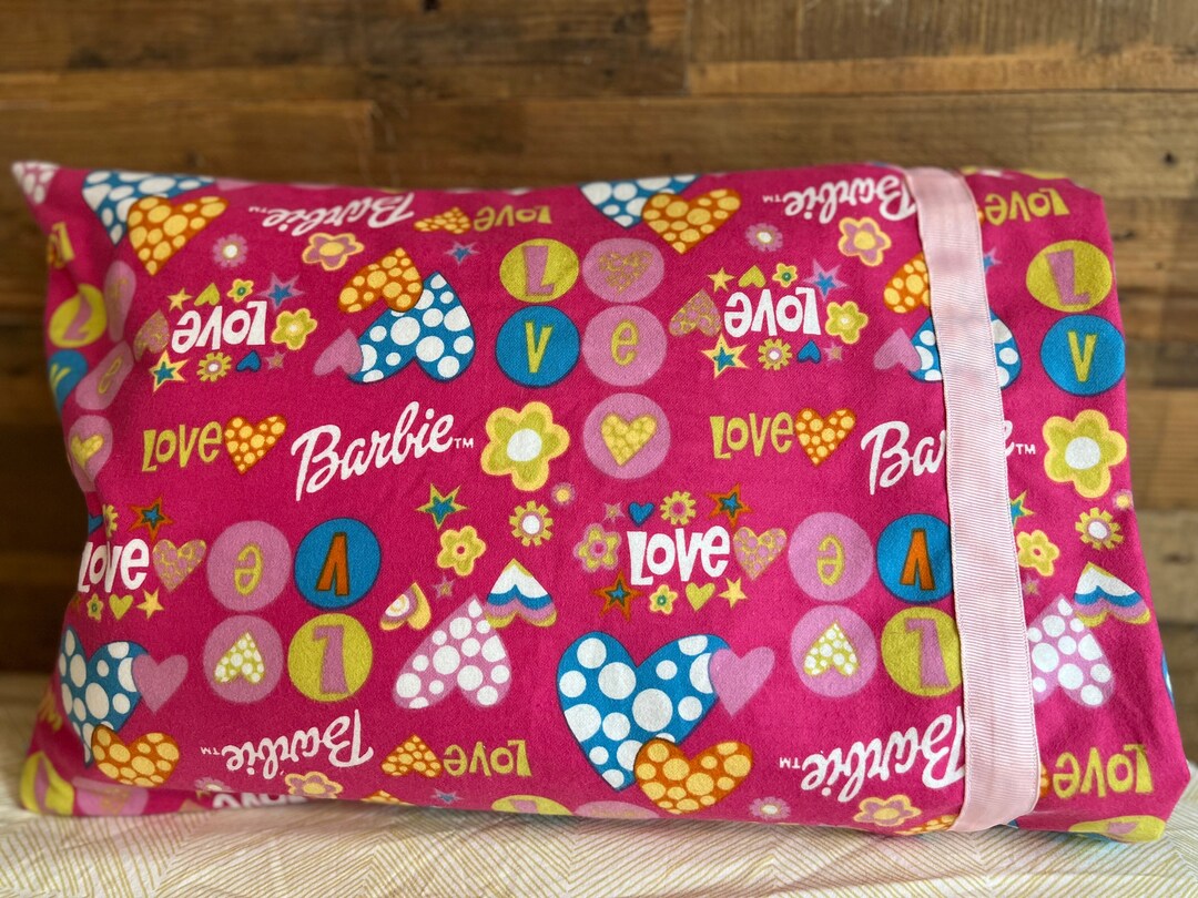 Barbie Flannel Travel Children's Size Pillowcase Pillow - Etsy
