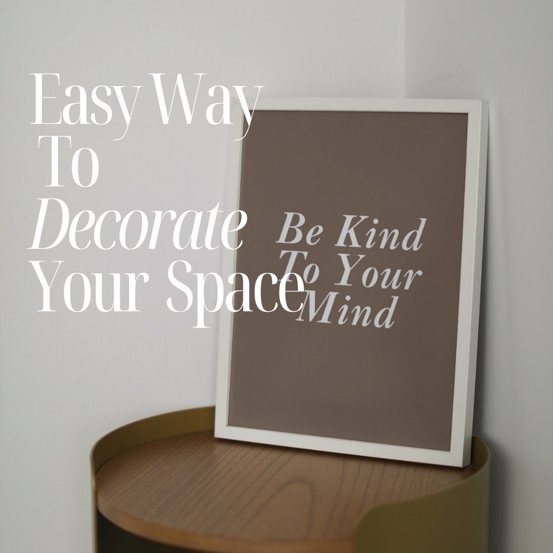 Brown Positive Affirmation Poster Set of 6 | Self Love Wall Art ...