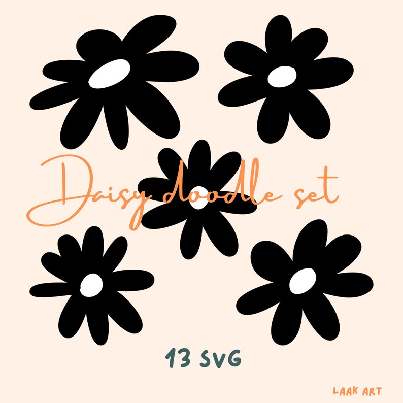 Daisy Doodle Set - Etsy