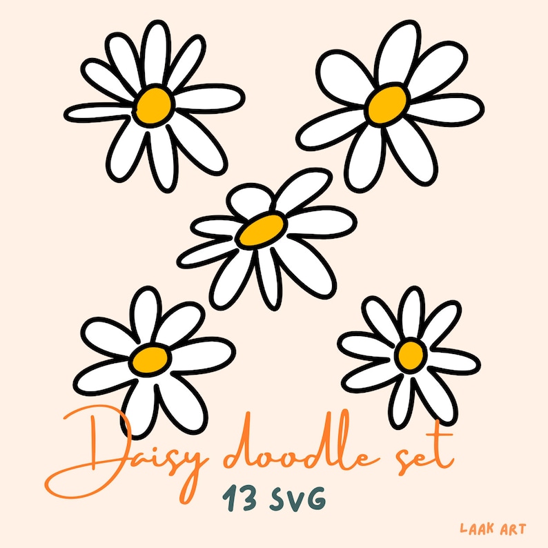 Daisy Doodle Set - Etsy