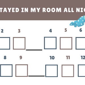 Stay in Bed Reward Chart- Printable Download- DIY- Sticker Chart - Etsy