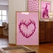 Preppy Room Decor, Pink Wall Art, Set of 3 Wall Art, Retro Poster ...
