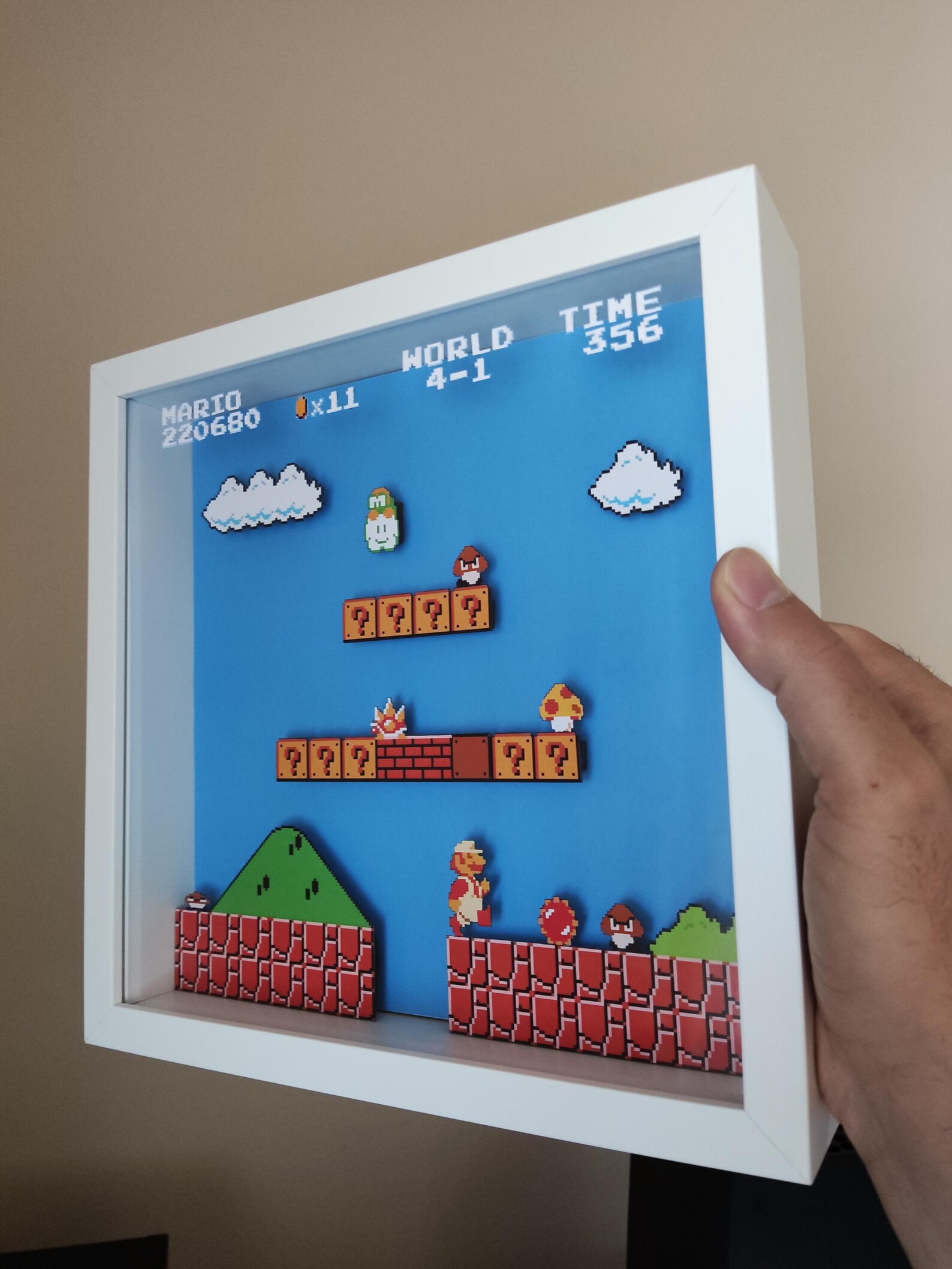 Super Mario Bros 1 Alternative 3D Shadow Box - Etsy