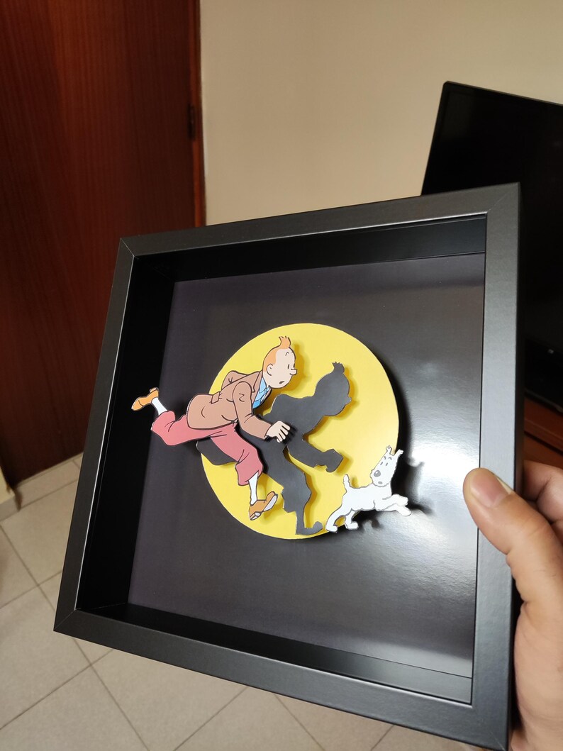 Tin Tin 3D Shadow Box - Etsy