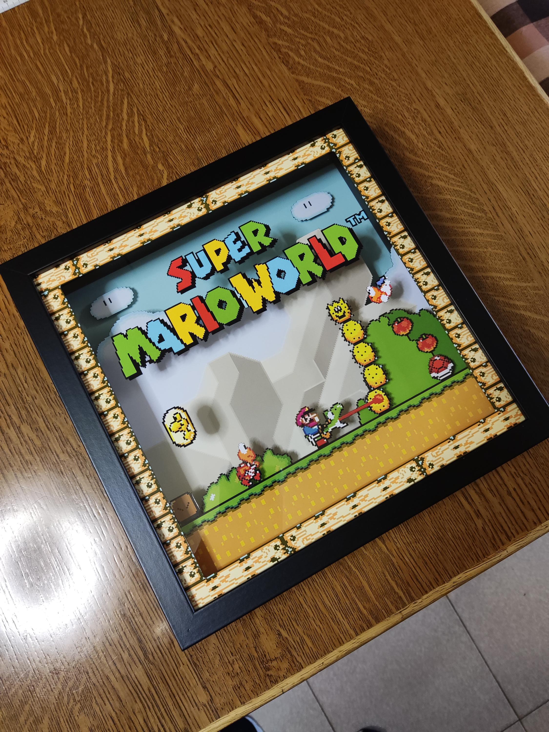 Super Mario World 3d Shadow Box - Etsy