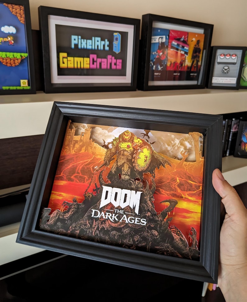 Doom the Dark Ages 3D Shadow Box - Etsy