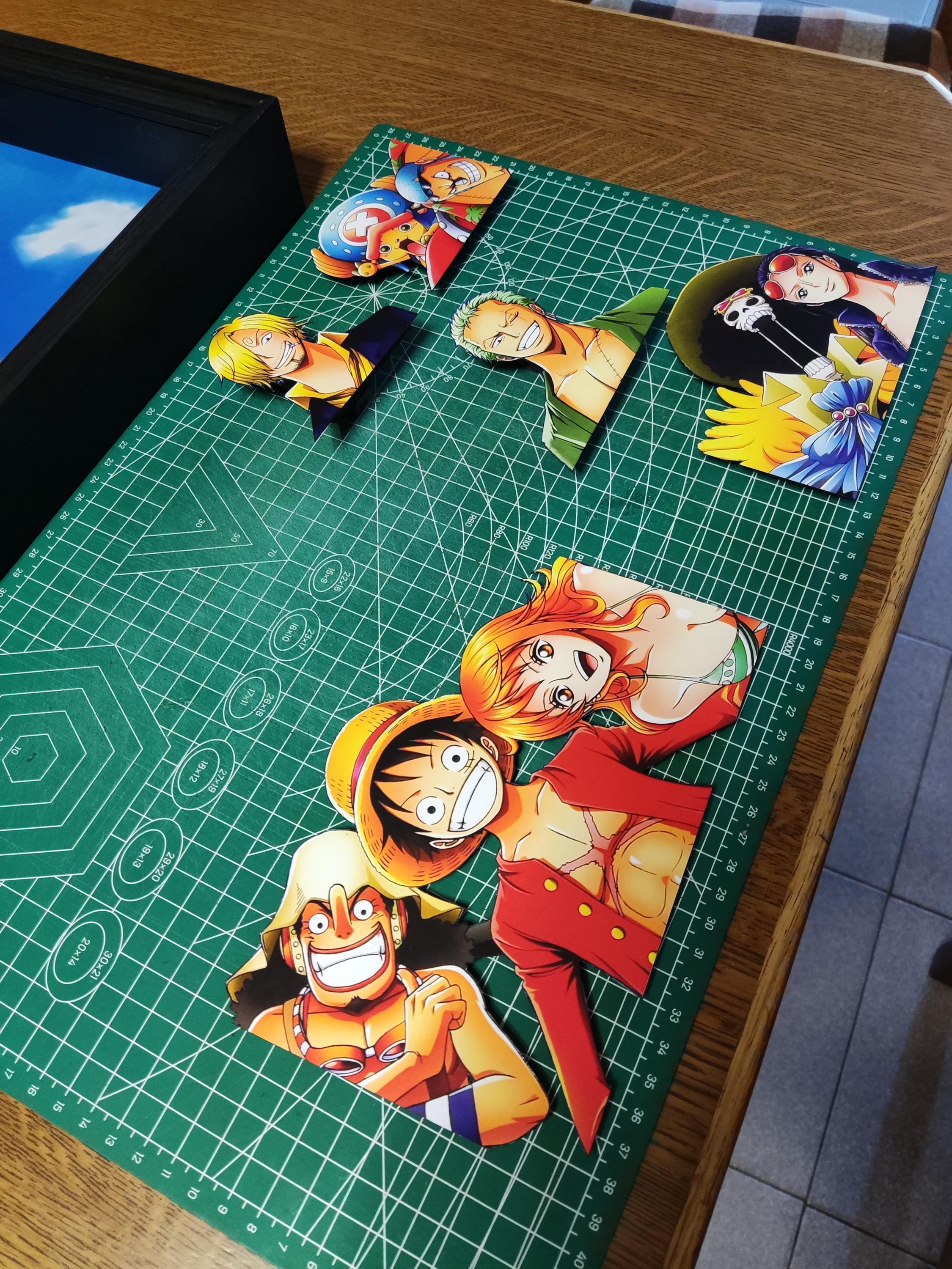 One Piece Characters 3D Shadow Box - Etsy