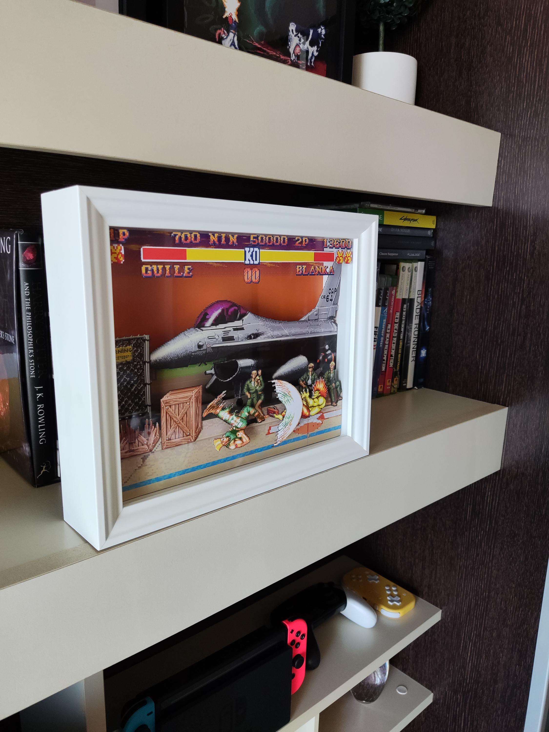 Street Gighter II Guile Vs Blanka 3D Shadow Box - Etsy