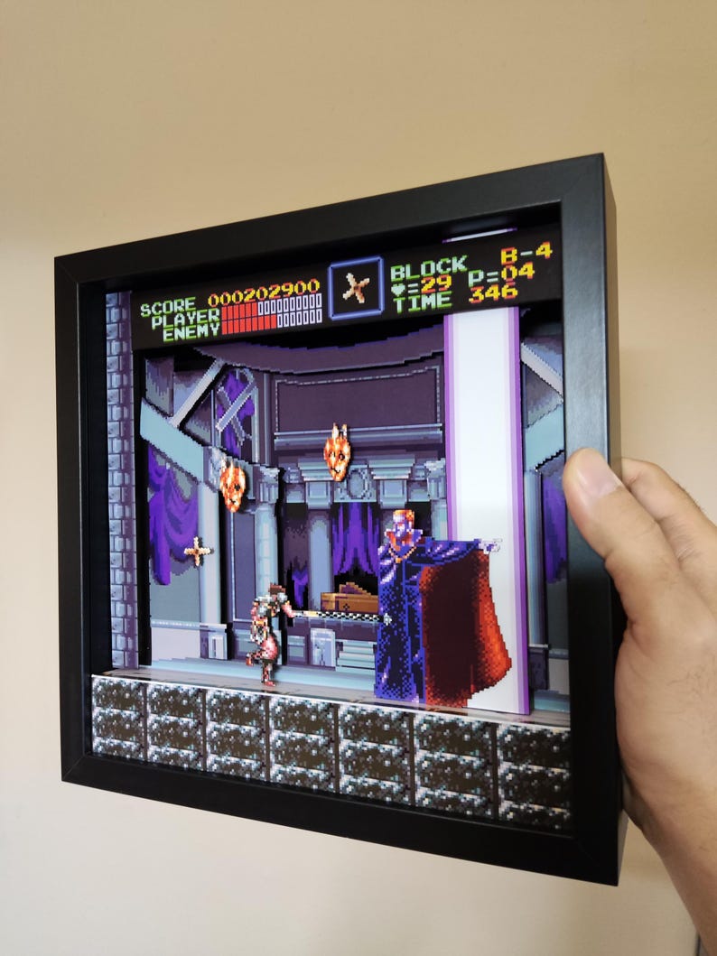 Castlevania IV Final Boss Battle 3D Shadow Box - Etsy