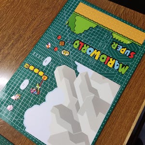 Super Mario World 3d Shadow Box - Etsy